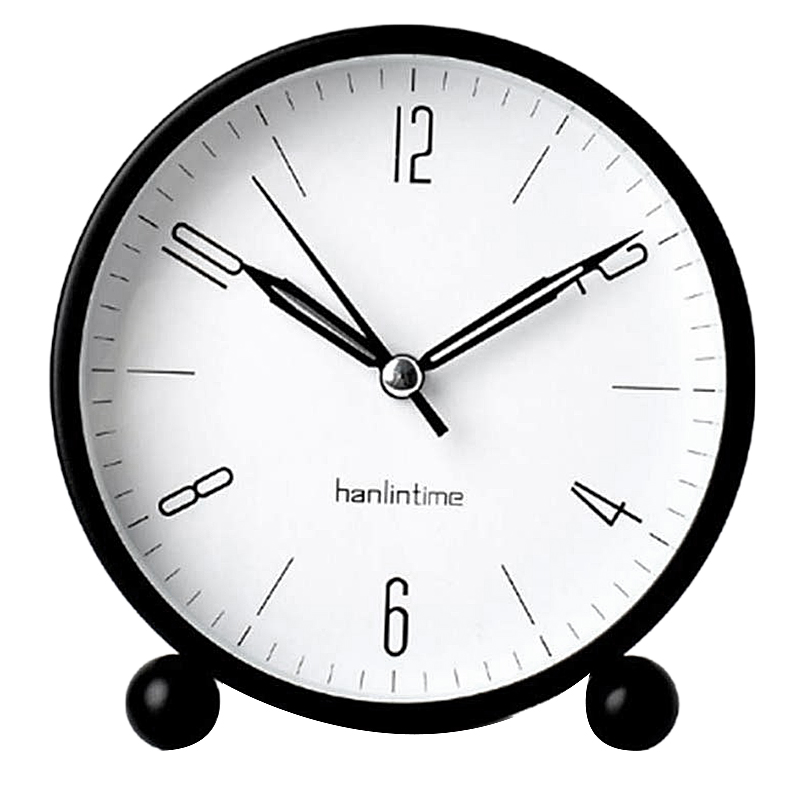 【Discount offer】Hanlintime Analog Alarm Clock,Easy Set Small Desk Clock ...
