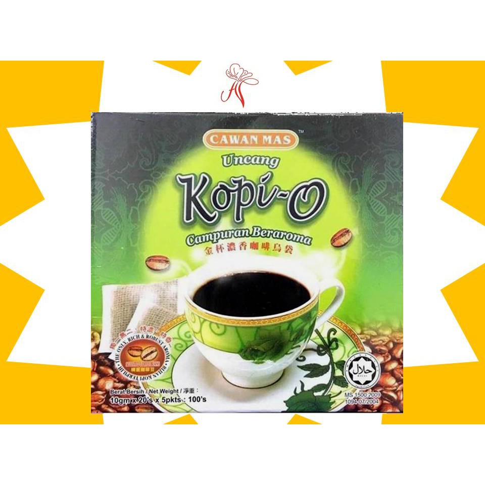 Cawan Mas Muar Kopi-O Campuran Beraroma Premium 100 Uncang EXPIRY JAN ...