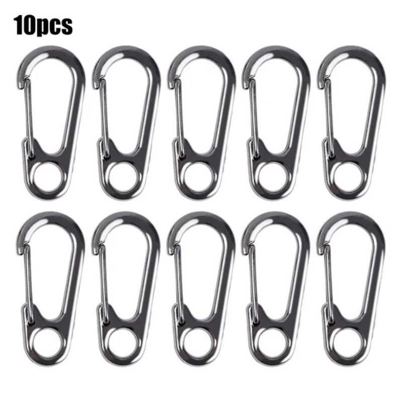 5/10 cái Mini D-Ring Carabiner Hợp kim kẽm Móc Khóa lò xo Keychain EDC ...