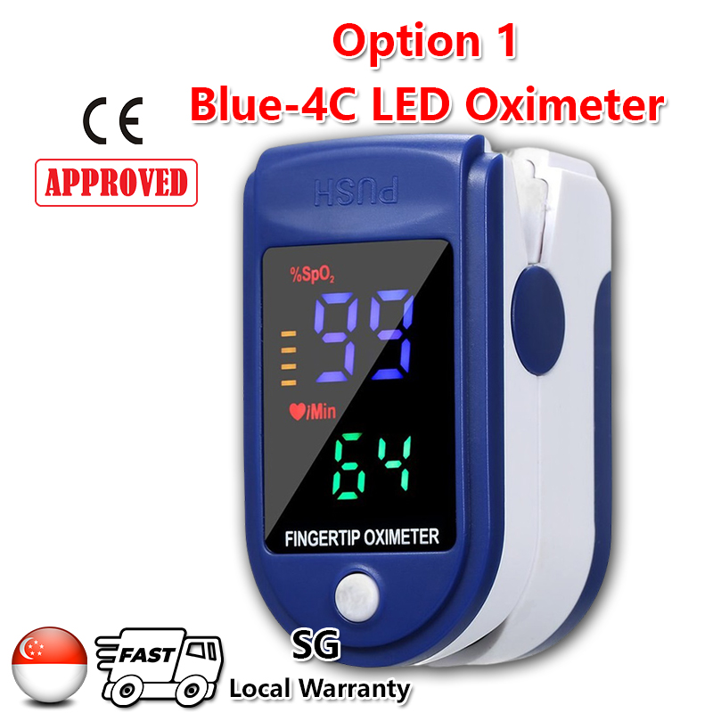【SG Ready Stock】Fingertip Pulse & Blood Oxygen Oximeter SpO2 PR Monitor ...