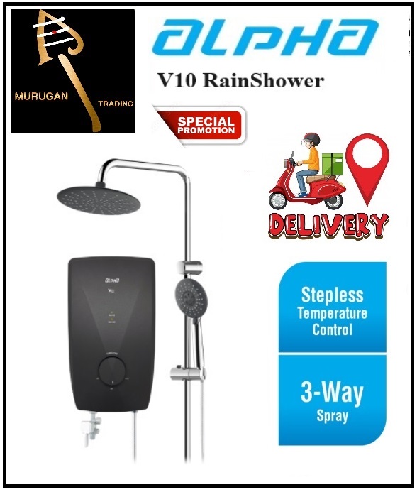 ALPHA - V10 RainShower Instant Water Heater (NON Pump) | Local singapore warranty | Express Free ...