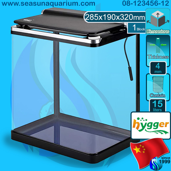 🐟 Hygger Small Fish Tank HG-948 ตู้ปลา ครบชุด ขนาดเล็ก 15ลิตร Aquarium ...