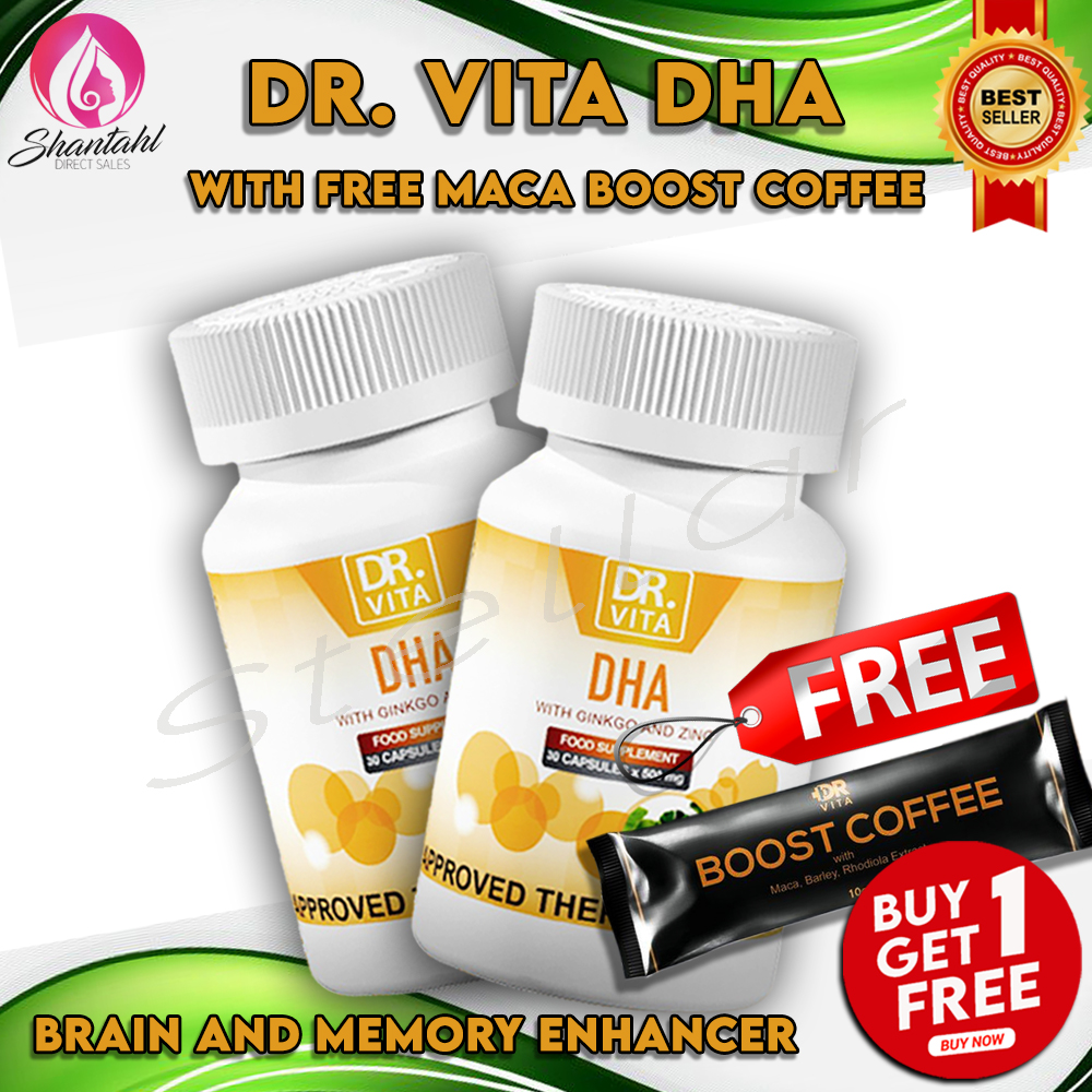 BUY 1 GET 1! FREE SACHET OF COFFEE! Dr. Vita DHA with Ginkgo and Zinc (Elderly), Dr. Vita DHA ...