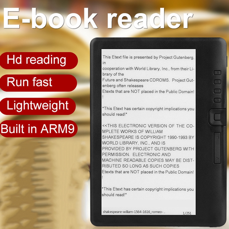 BK7019 Electronic Paper Book Reader 7 Inch TFT Color Screen Ebook ...