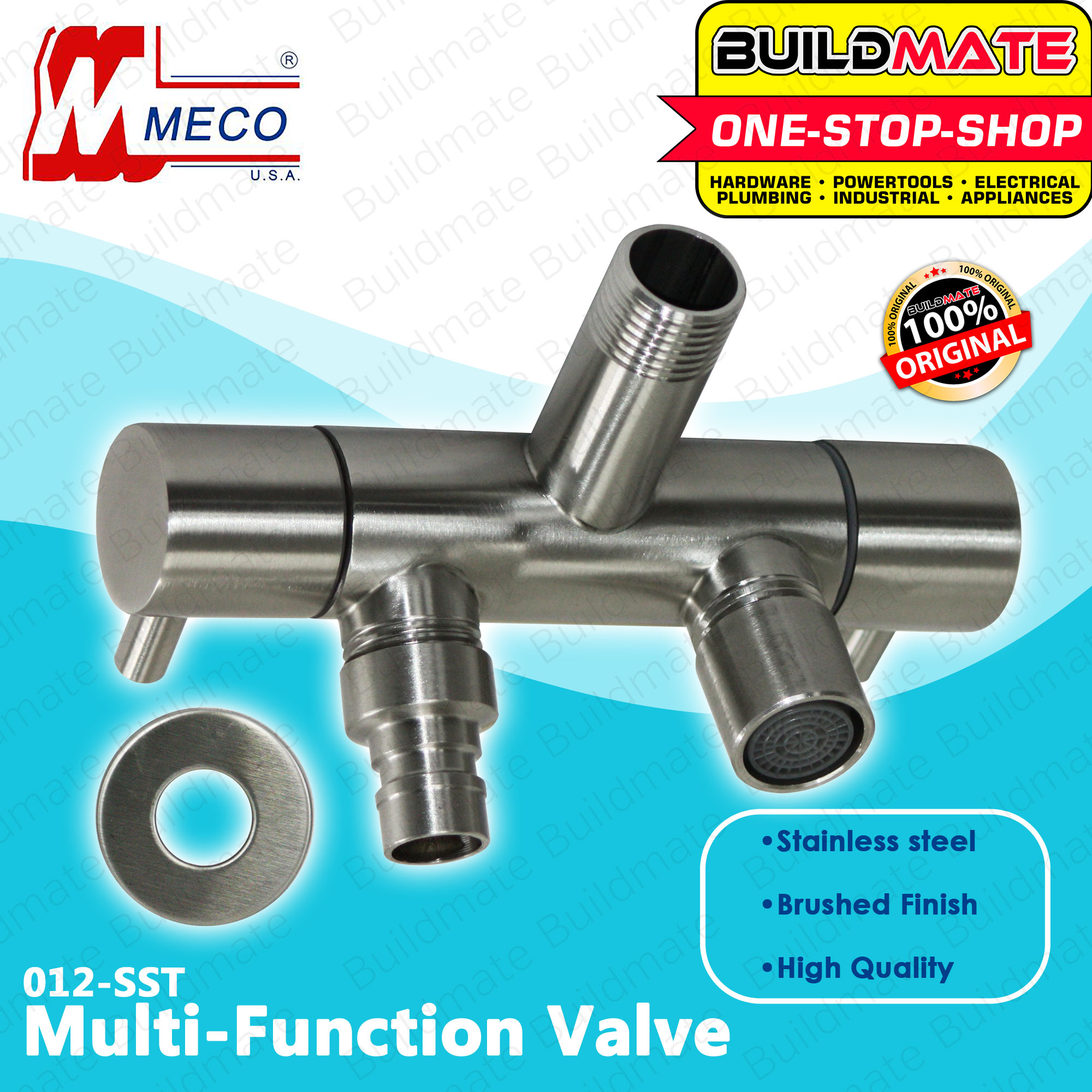 MECO 304 Stainless Steel Multi-Function Valve 012-SST - BUILDMATE ...
