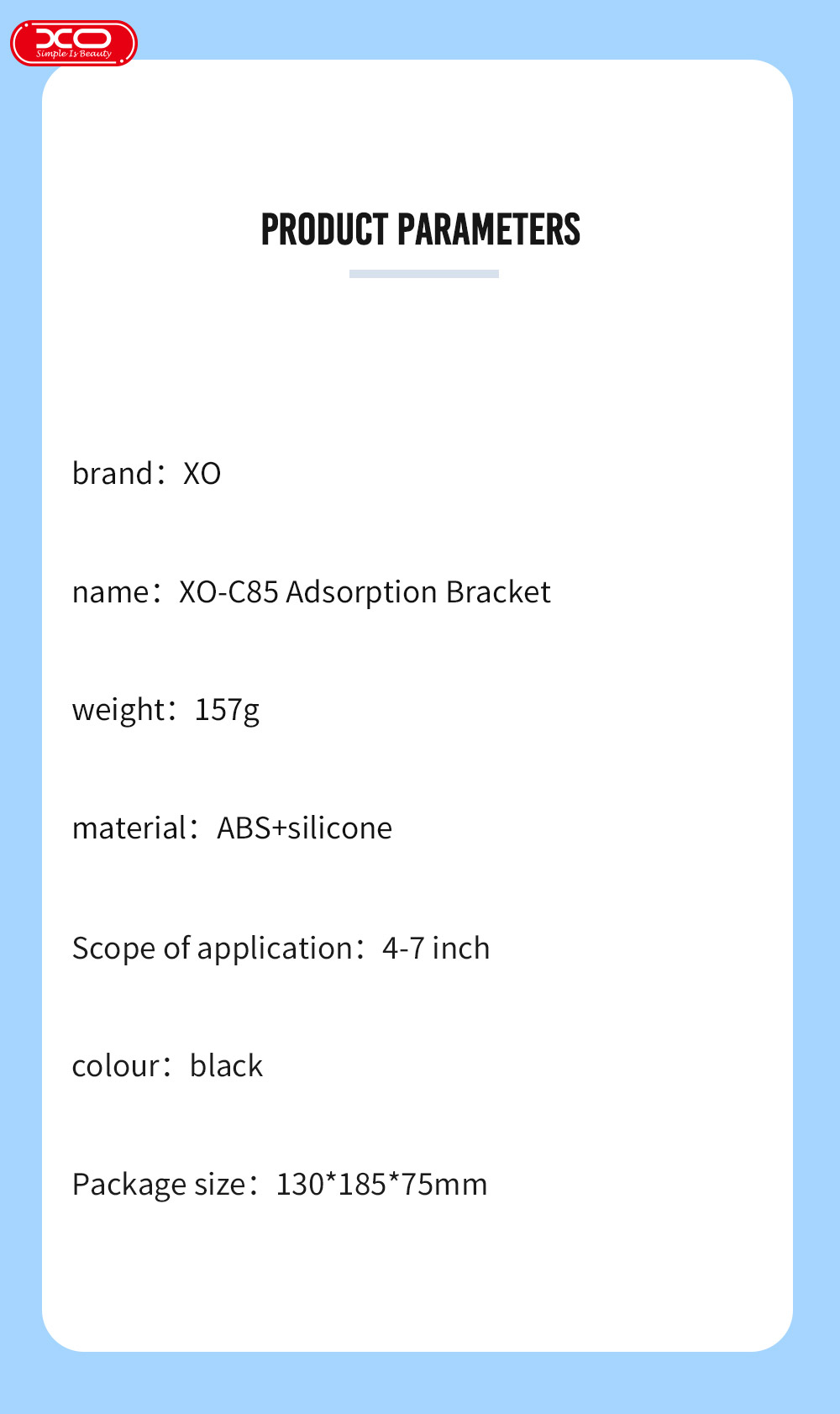 (รับโค้ดส่วนลด5-25%) ที่จับโทรศัพท์ XO C89 Adsorption Bracket (ส่งด่วน ...
