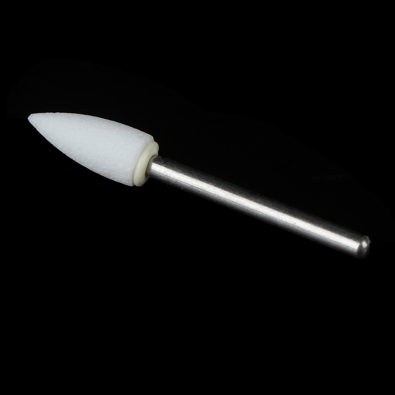 Dental White Polishing Stones Flame Cone shape burs Arkansas Stone 12pc ...