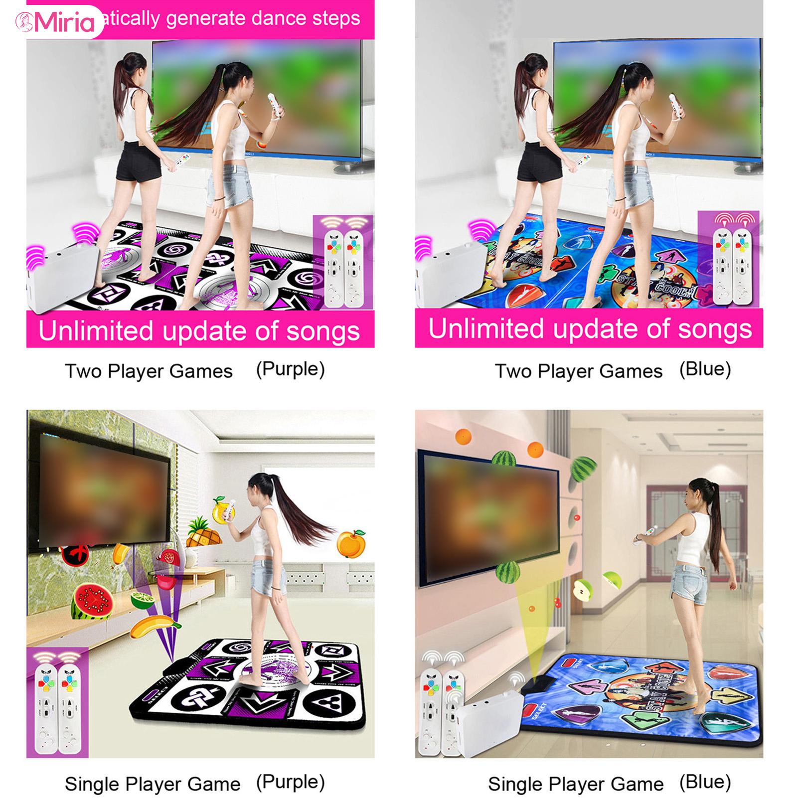 Miria USB Dancing Floor Pad Electronic Musical Dancer Blanket Carpet for PC Laptop Computer ...