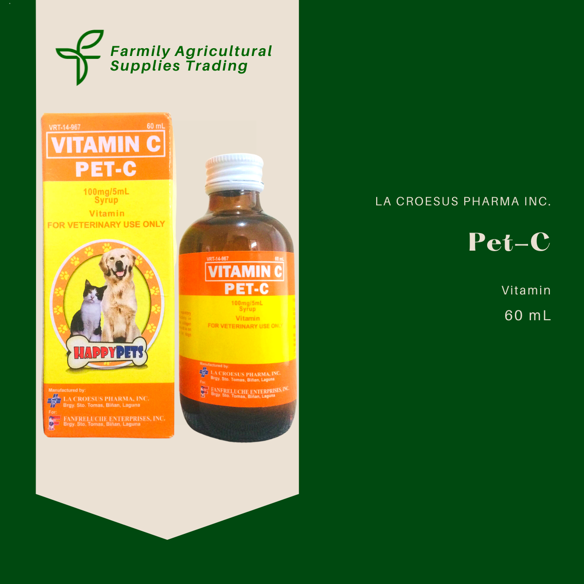 Pet-C Vitamin C Syrup 60 mL (For Immunity) | Lazada PH