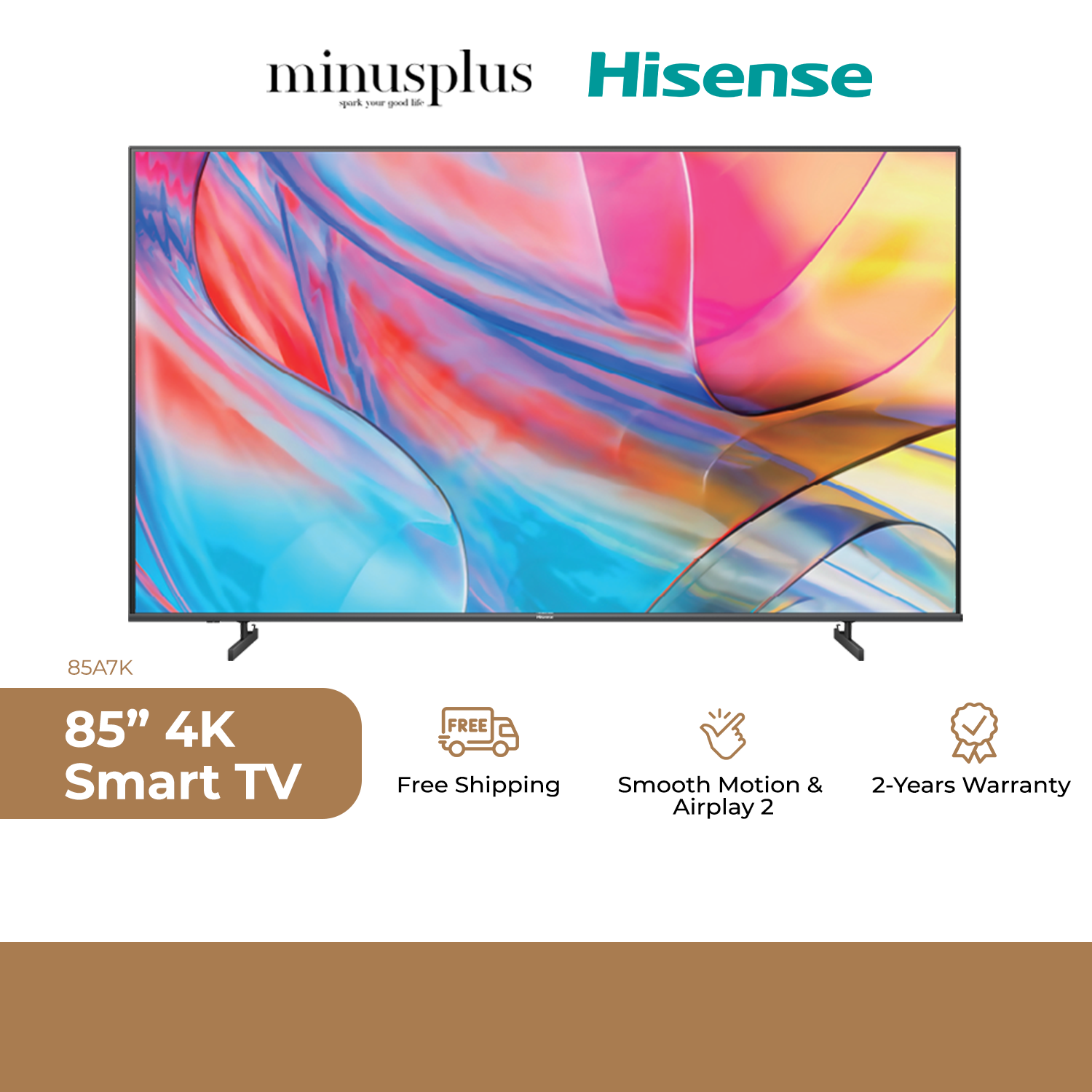 Hisense AI Adaptive Depth VIDAA TV OS Smooth Motion & Airplay 2 4K UHD ...