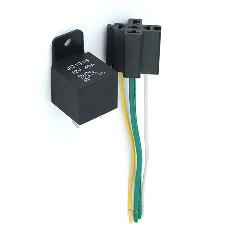 12V DC 4 Pin Car Automotive Fused Relay 40A Normally Open Relais 40A ...