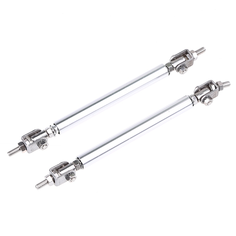 Universal Adjustable Racing Front Bumper Lip Splitter Rod Strut Tie Bar ...