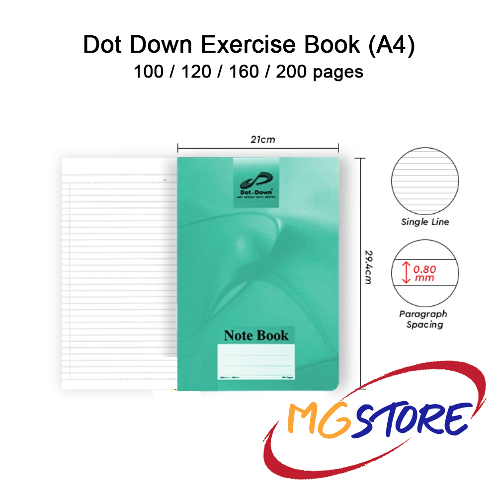 Dot Down Exercise Book F4 / A4 | Lazada