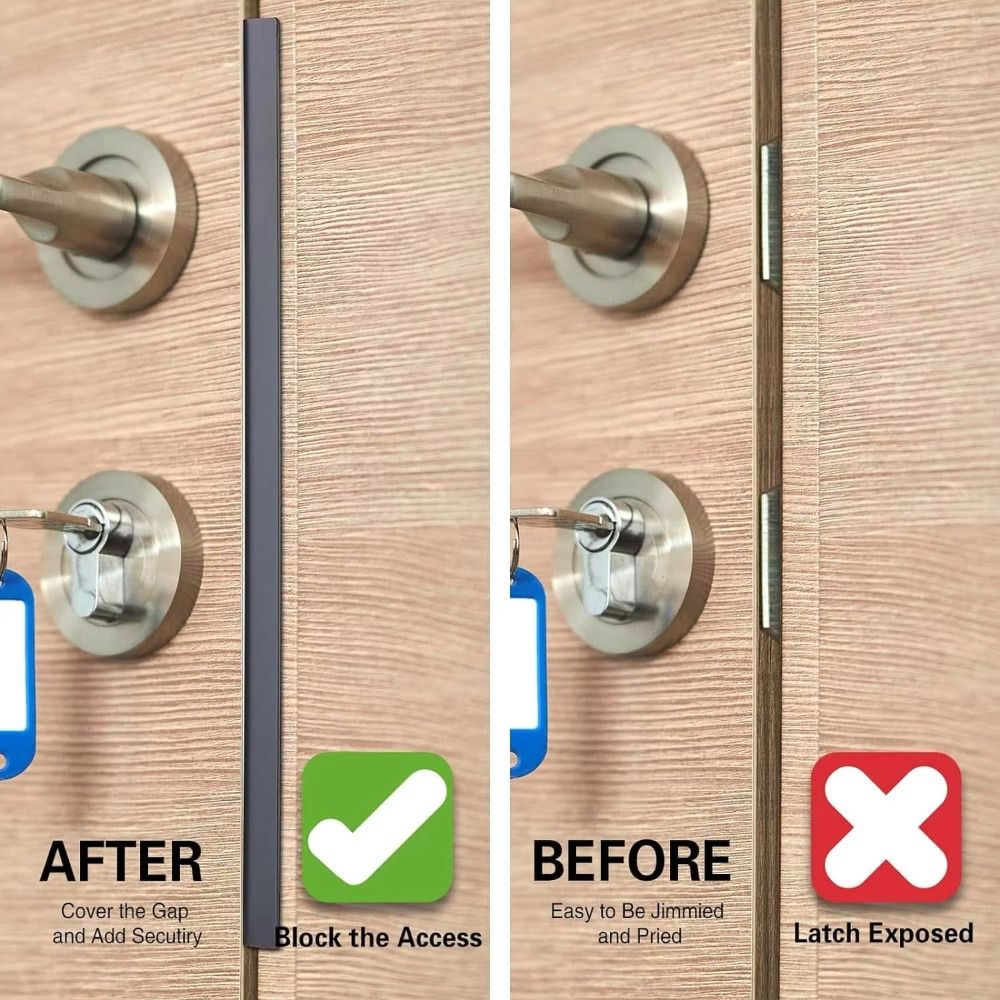 Simple Installation Universal L-Shaped Door Locks Shield Plate ...