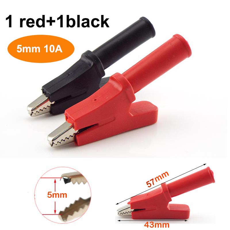 ANWELA Shop 10A 50A Alligator Crocodile Clip Test Lead Probes Battery ...