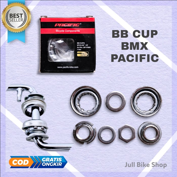 BMX BB cup langsung PACIFIC sepeda crank jadul lama tengah pedal anak cups as tengah engkol ...