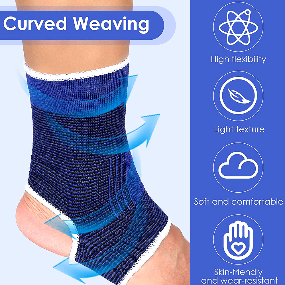 1 Pair Ankle Compression Sleeves for Kids Ankle Brace Foot Arch Support ...