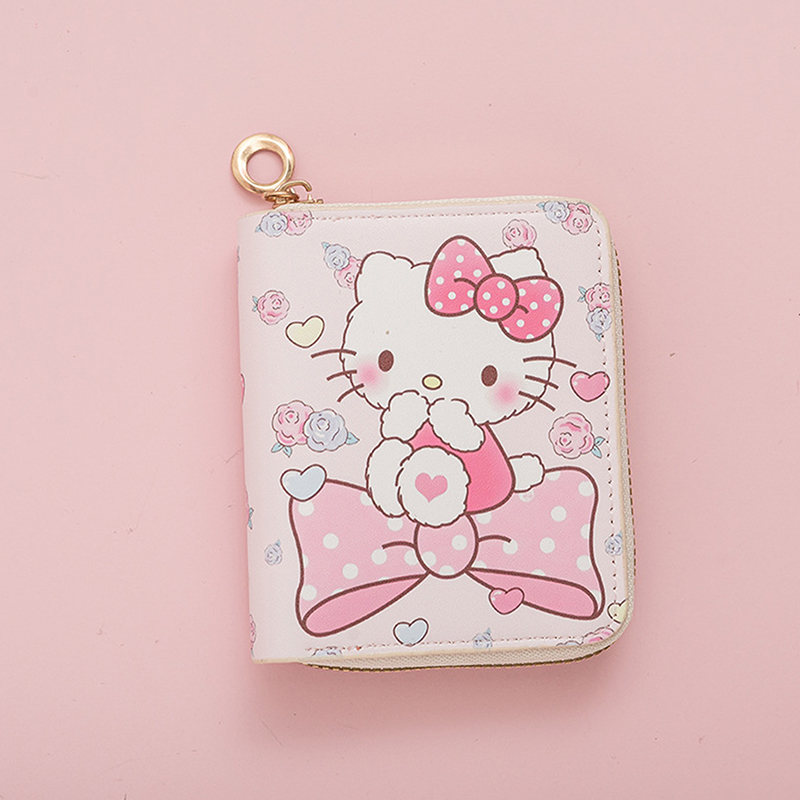 Hello Kitty Small Mini Wallet For Girls Luxury Short Wallets Women ...