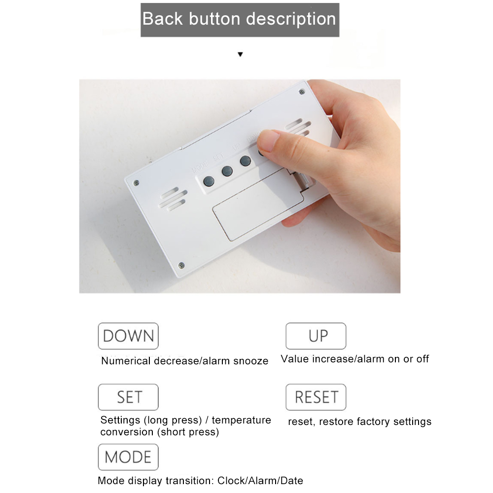 LED , hygrometer, multifunctional electronic temperature and humidity ...