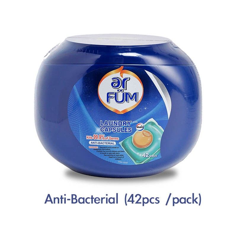 ar fum laundry capsules (pink love 42, antibacterial 42, cherry blossom ...