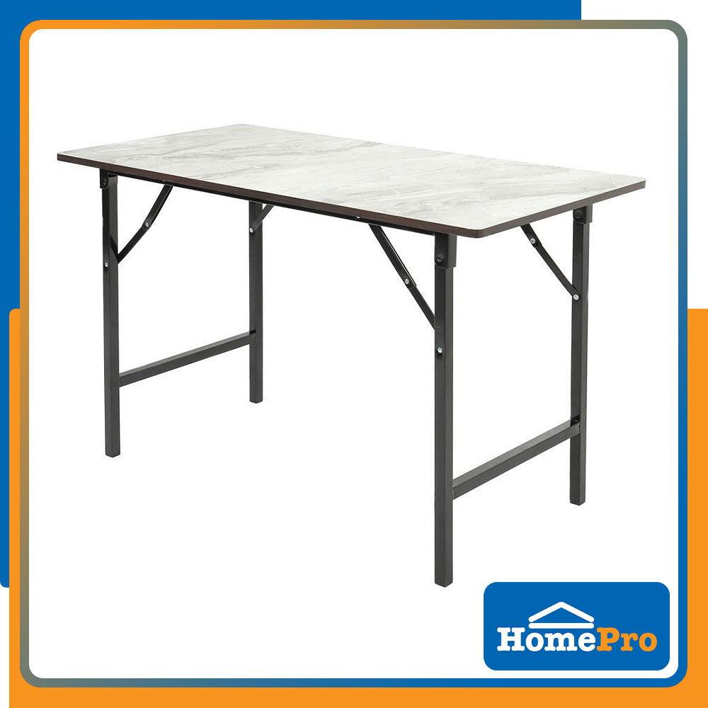 HomePro FURDINI Multipurpose Foldable Table MARBLE W120xD60xH75 Cm Grey ...