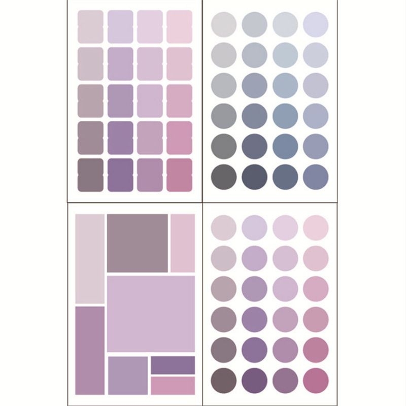 (ALDEBARAN EDUTOYS) (ISI 4 LEMBAR) COLOR PALLETTE DECO STICKER / STIKER ...