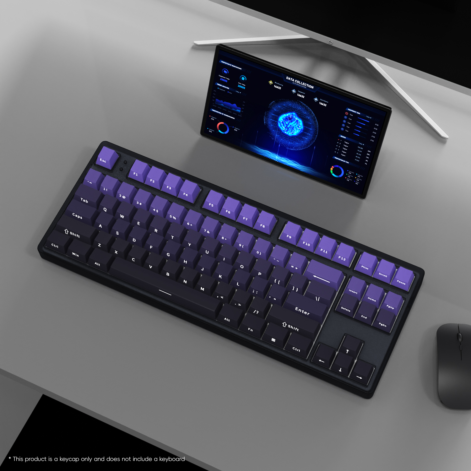 Light and Shadow Flow Series—Professional RGB light effect PBT keycap ...