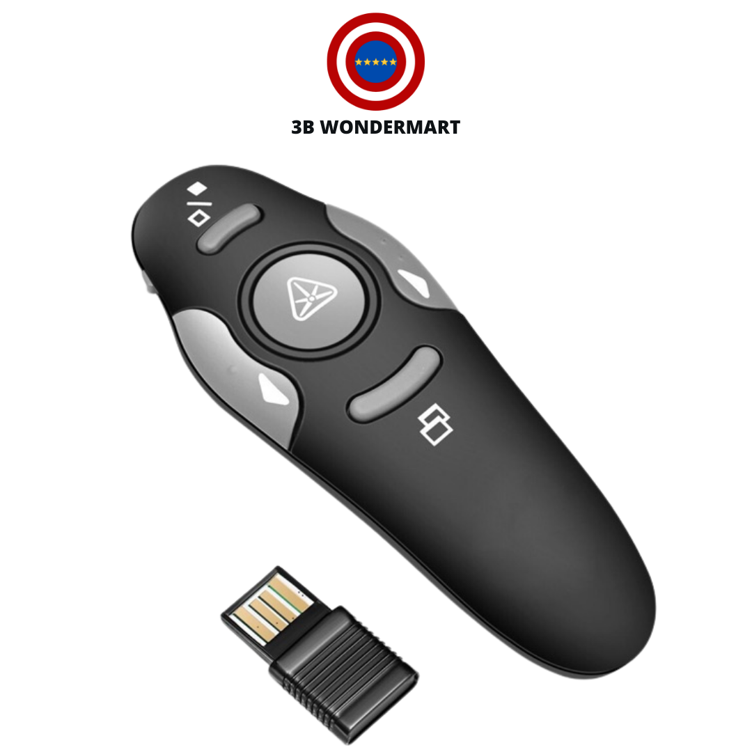 2.4GHZ USB Wireless PowerPoint Presenter Remote Control Laser Pointer ...