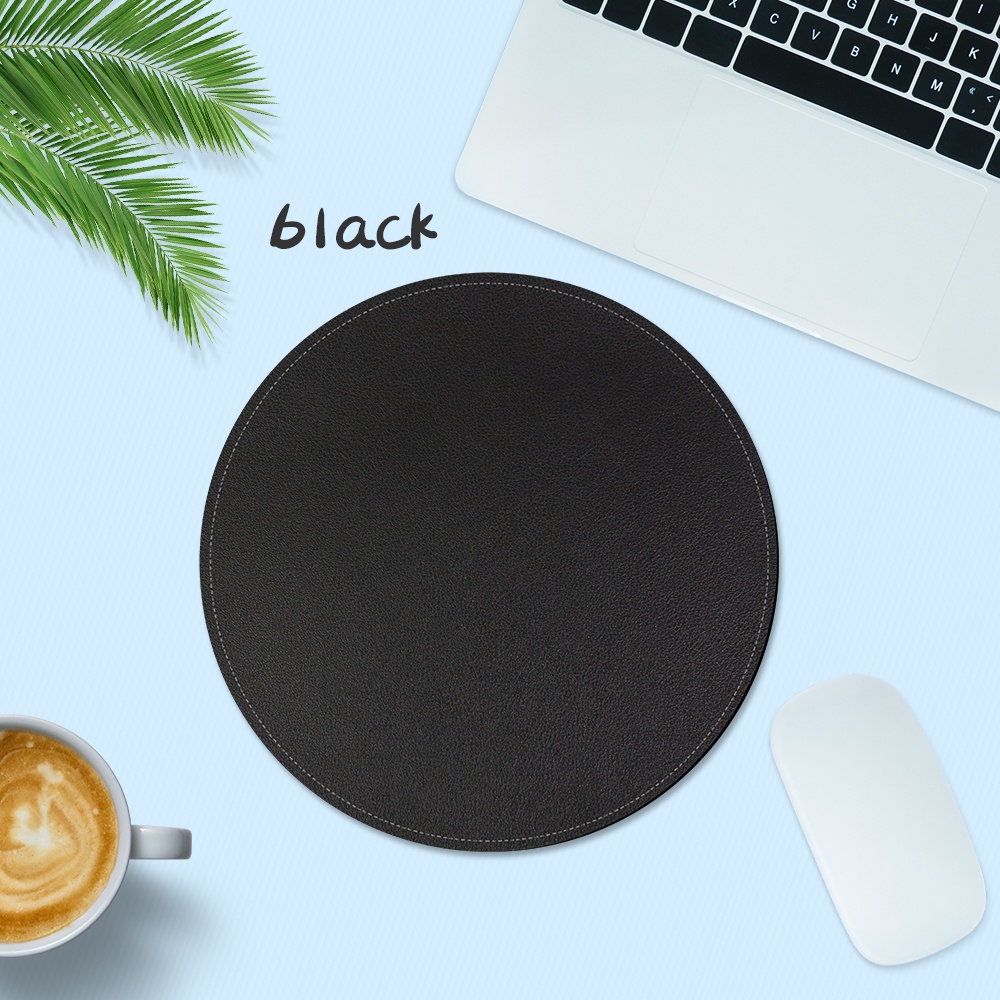 GOOJODOQ Round Mouse Pad Single-sided Solid Color Computer Office Game ...