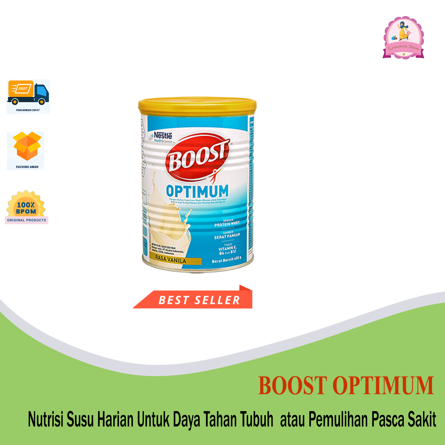 Boost Optimum 400gr - Nutrisi Susu Untuk Lansia & Pemulihan Pasca Sakit | Lazada Indonesia