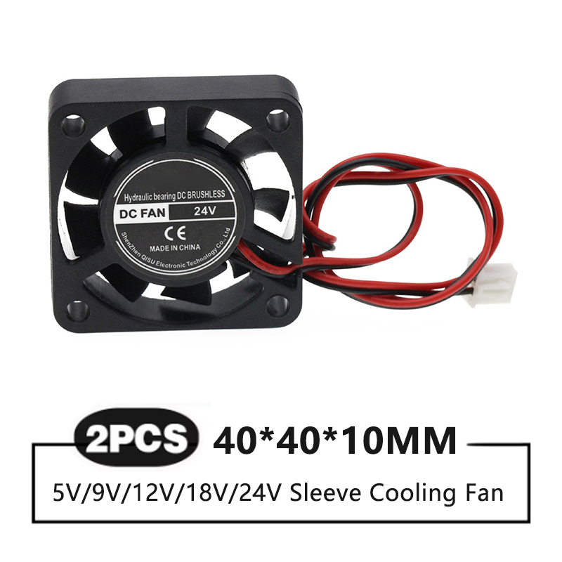 2PCS Cooling Fan 40MM Cooler 24V 12V 5V Computer Case Cooling Fan 2PIN ...