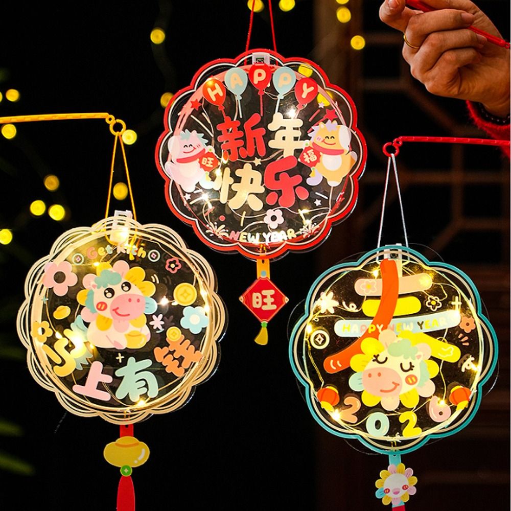 DIY Material Kit Ancient Chinese New Year Lantern Cartoon Traditional ...