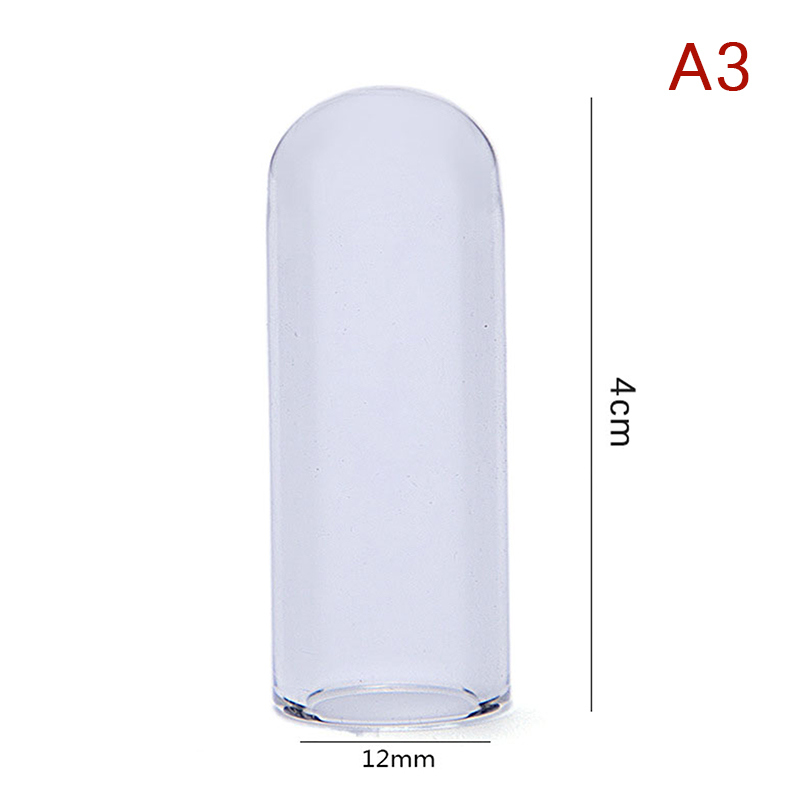 Glass Straw Tips Cover Reusable Drinking Straw Tips Cap Clear Lids Dust ...