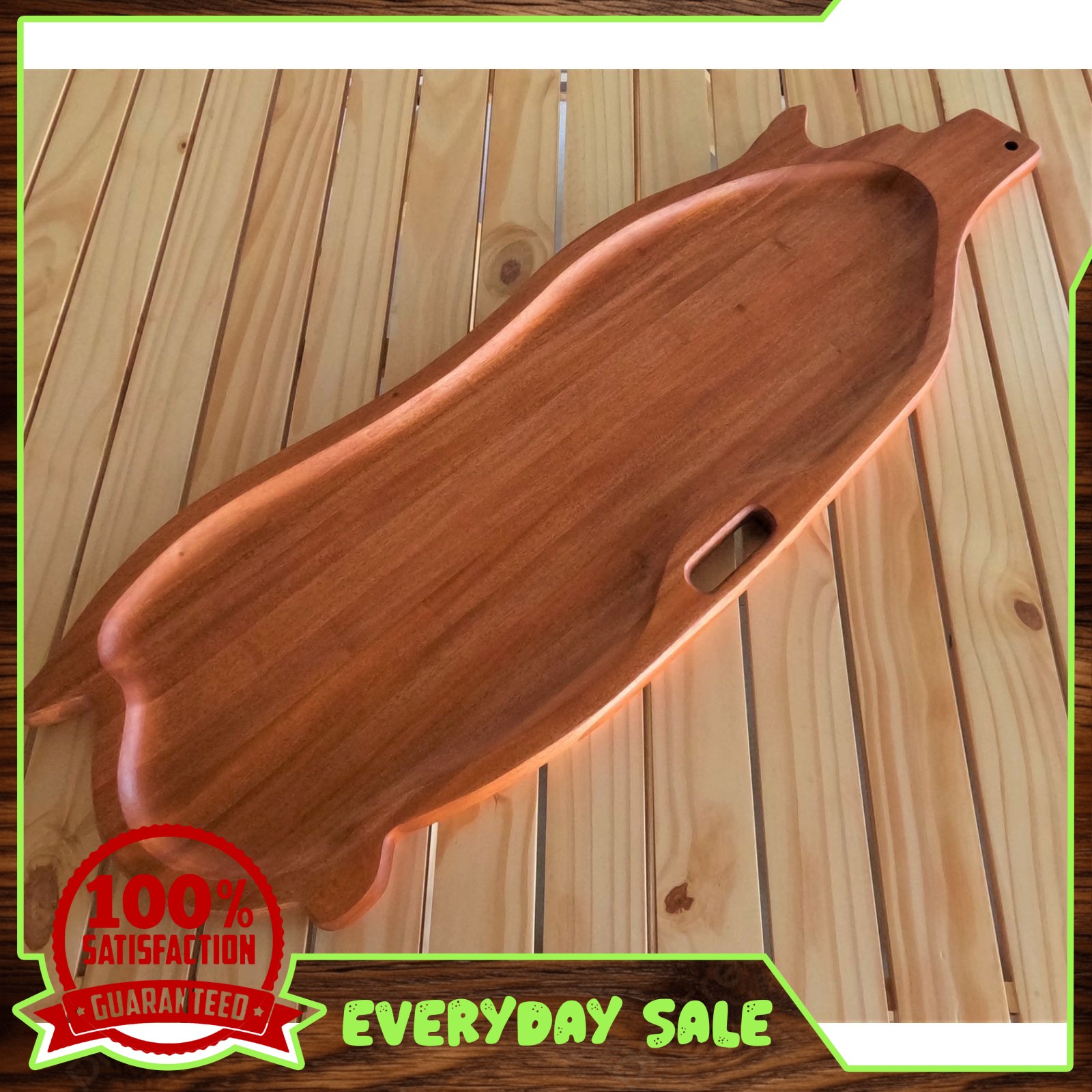 Simply Creative Wooden Lechon Tray, small size 30 inches. Wooden Pig ...