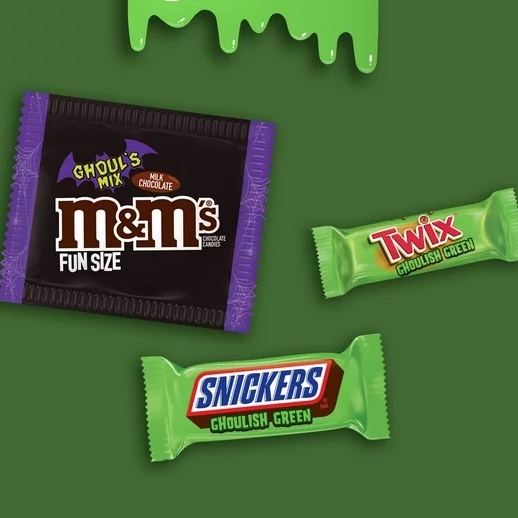 Chocolate Halloween Ghoulish Green: Snickers, Twix, M&M's ช็อคโกแลต usa ...
