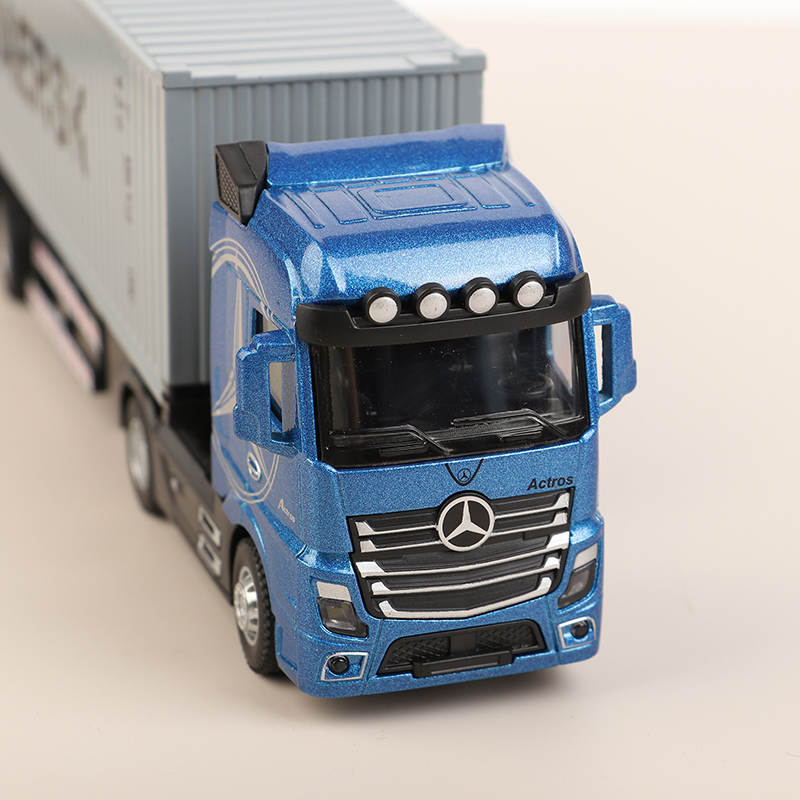 1:36 Diecast Alloy Truck Head Model Toy Container Truck Pull Back With ...