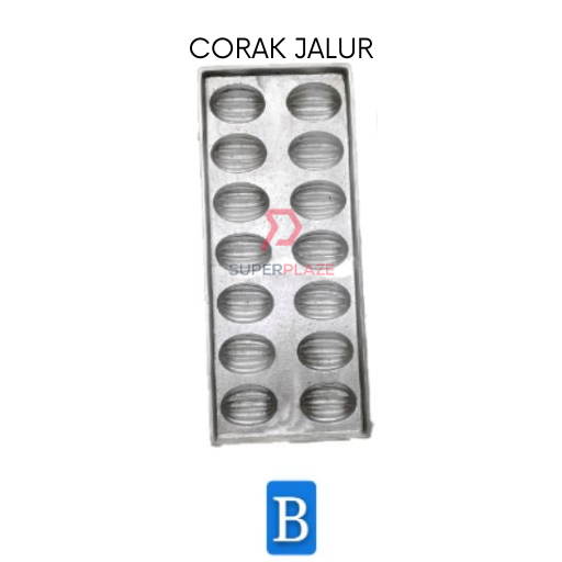 B Corak Jalur Aluminium Acuan Kuih Bahulu Cara Manis Bahulu Moulding ...