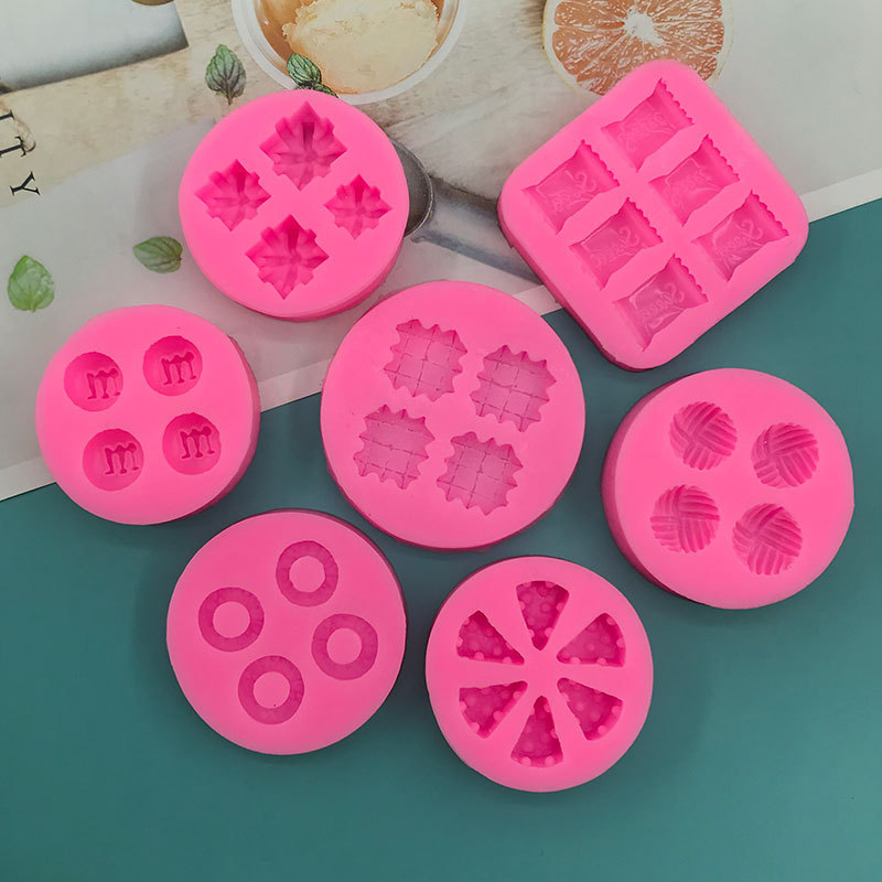 1Pc Food Shape Molds Waffles Cookie Cheese Chocolate Chip Donuts Cake ...