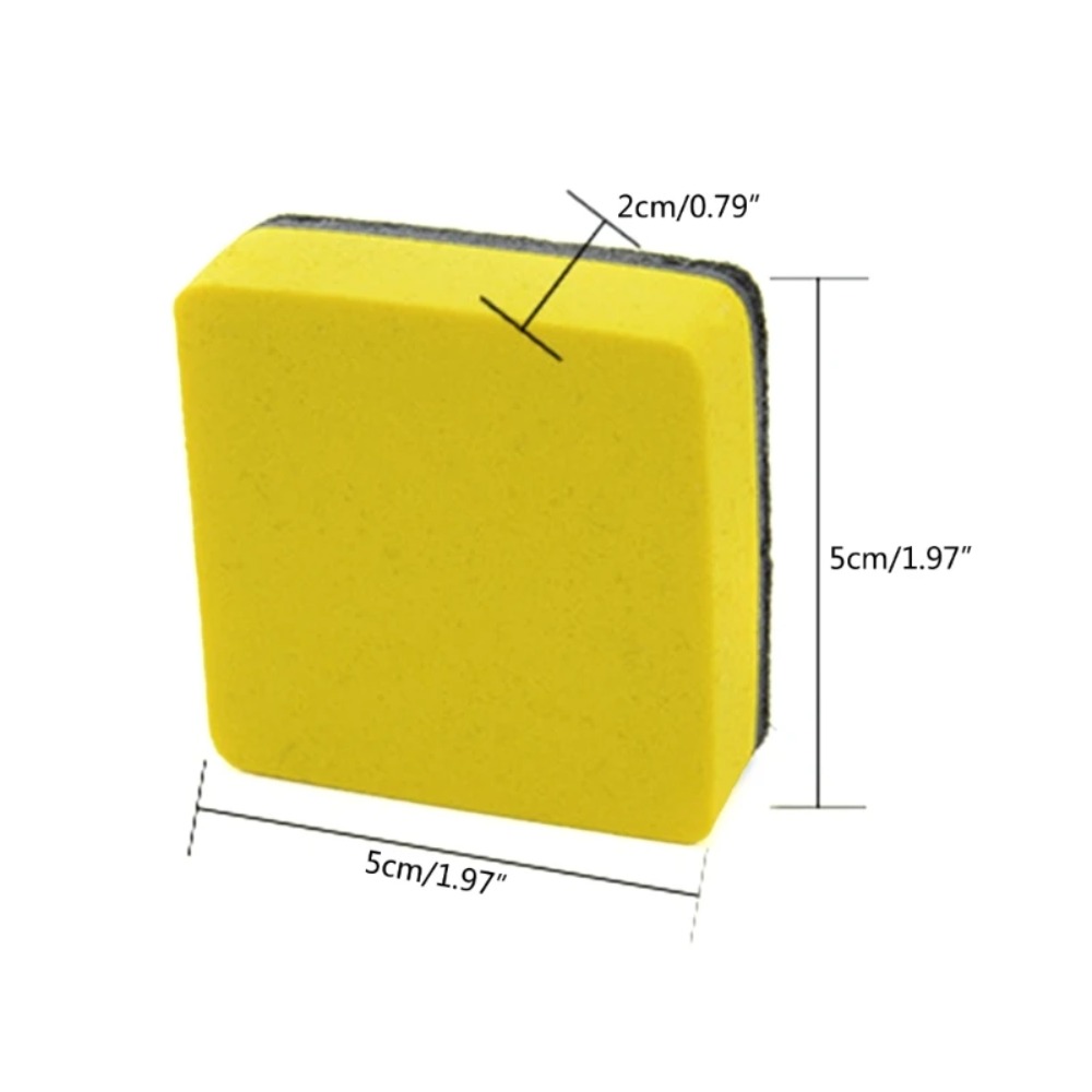 2pcs Durable Magnetic Whiteboard Eraser Square EVA Felt Chalkboard ...