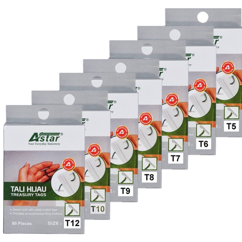 ASTAR T8 8″ TREASURY TAGS / TALI HIJAU | Lazada