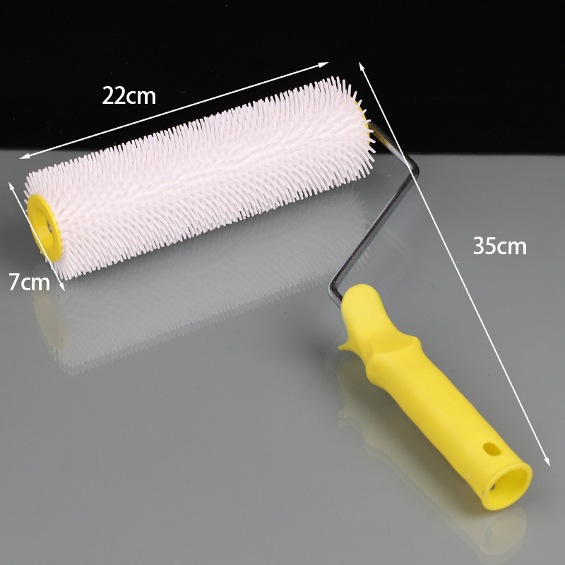 1PC 15/22CM Defoaming Drum Brush Spike Roller Latex Floor Self Compound ...