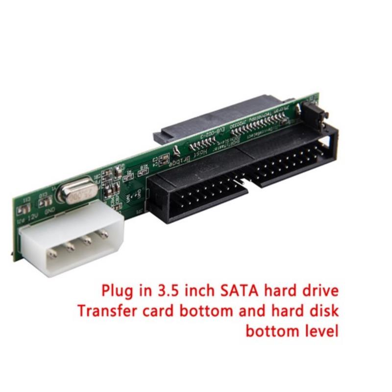 SATA ssd hdd female hard drive to ide 3.5" 40 pin male converter card ...