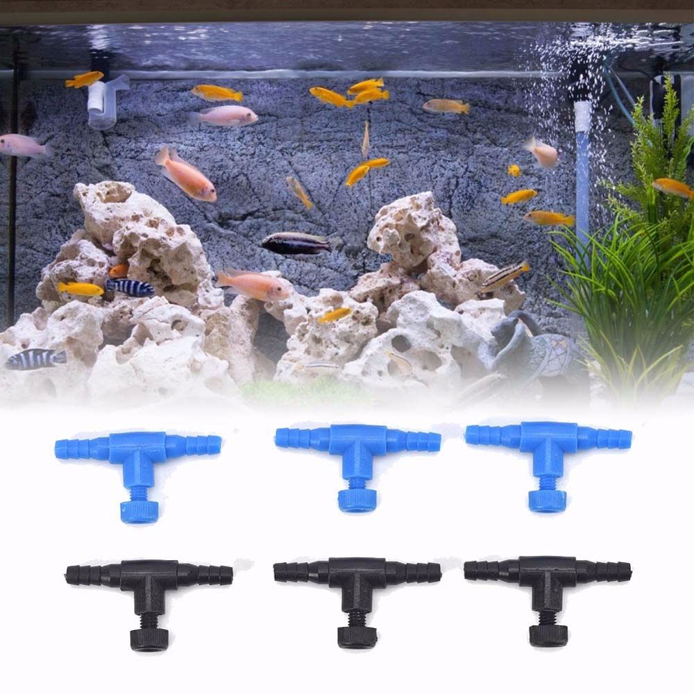 T Shaped Air Line Tube Volume Adjustable Fish Accessories Pipe ...