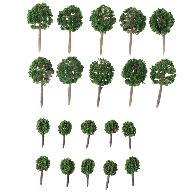 20Pcs shrub vegetation military scene sand table landscape tree model ...