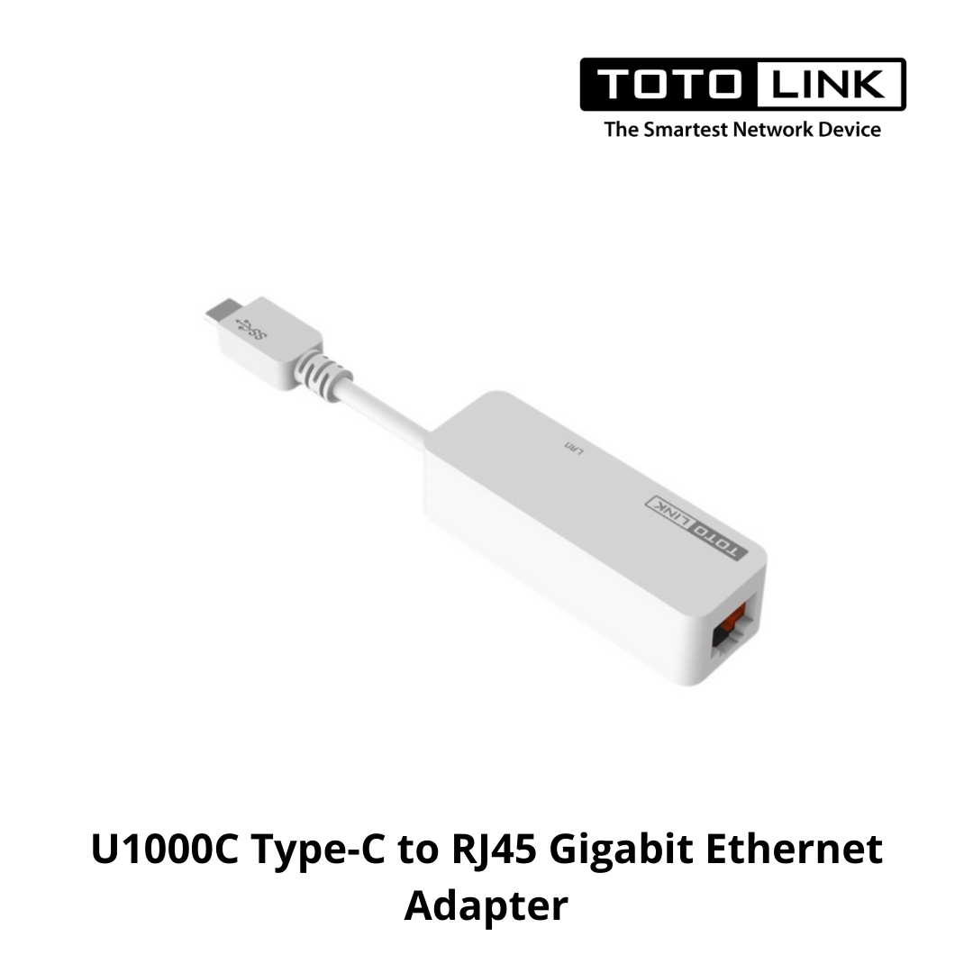 Totolink U1000C Type-C to RJ45 Gigabit Ethernet Adapter | Lazada