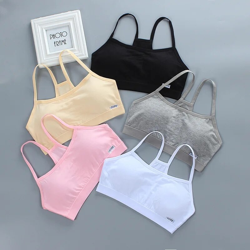 Tops for Girls Teen Bra Girl Top Vest Topic Girl's Sport Adolescente ...
