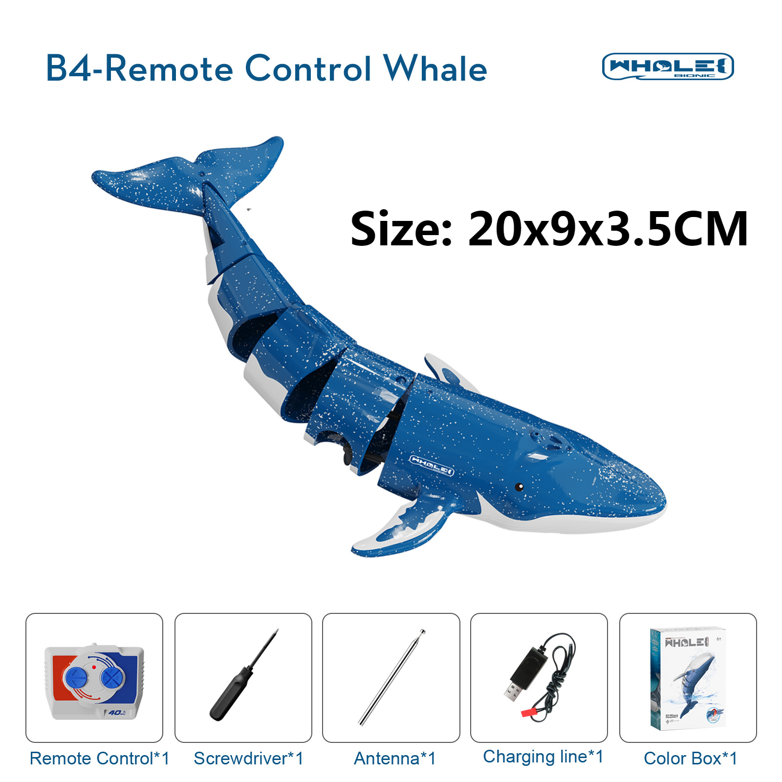 Rc Water Spray Dive Whale Remote Control Whale Shark Toys Remote ...