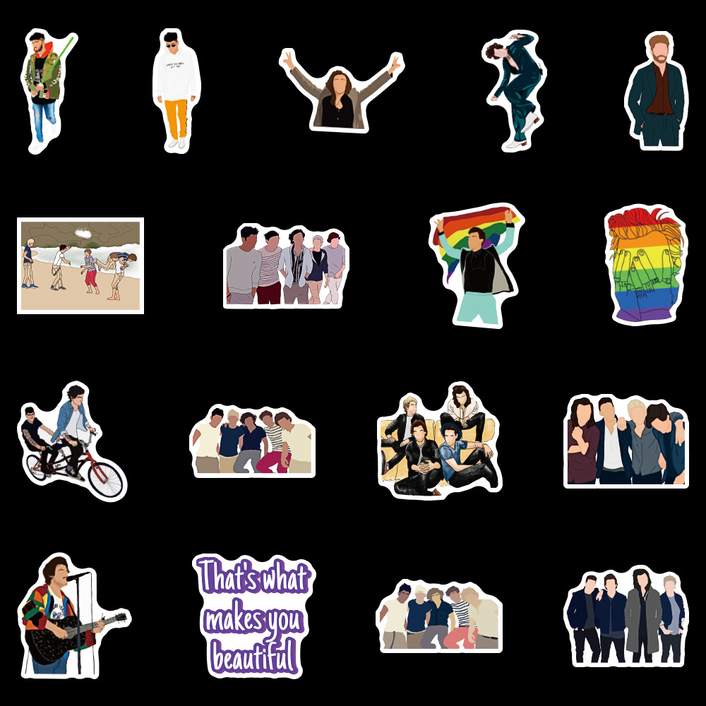 【Hottest Trends】10/50pcs/pack One Direction Graffiti Stickers For ...