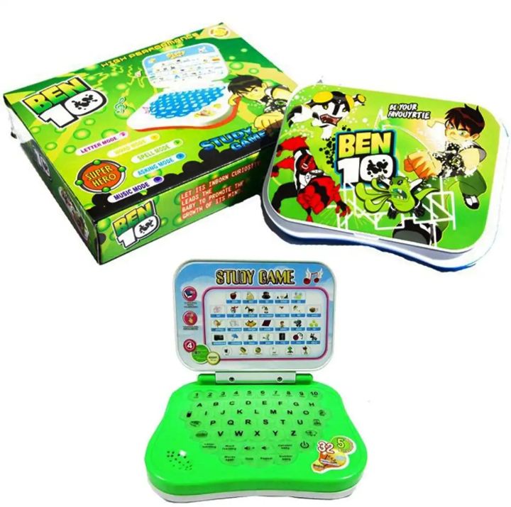 Ben 10 Educational Study Game Laptop Toy With Fun Music and Poems ...