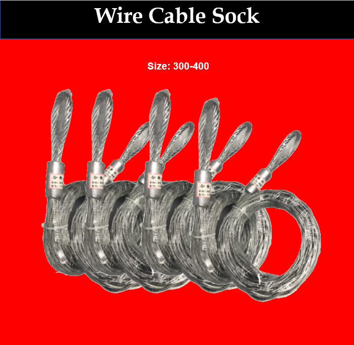 TOYU Electric Wire Stick Wire Rope Sock, Towing Socks Chinese Fingers ...